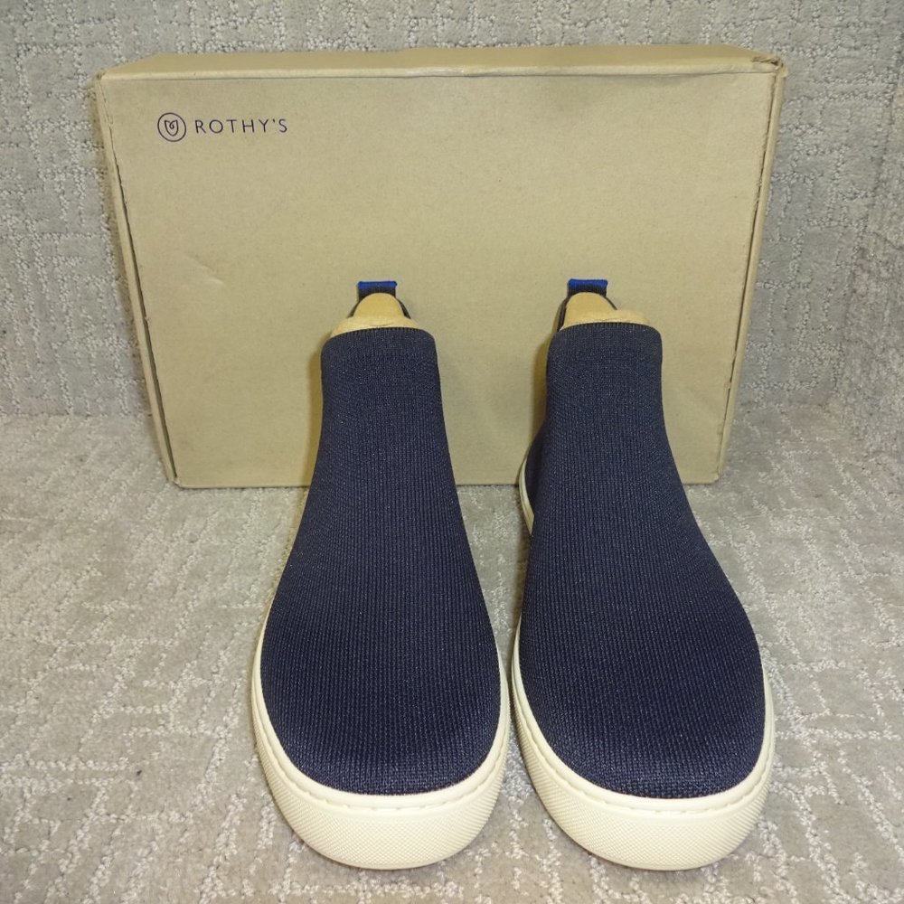 Rothys The Chelsea Nightfall Fabric High Top Sneaker … - Gem